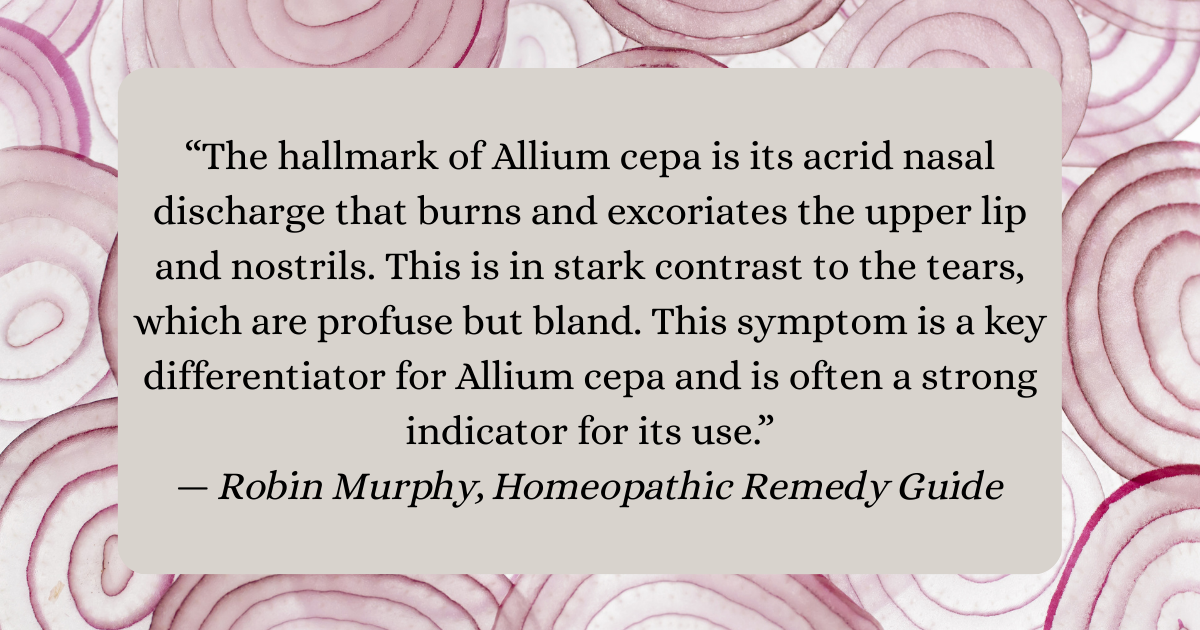 Allium Cepa: Homeopathic Relief for Colds & Allergies - Emily Frye ...