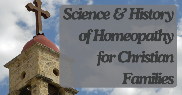 Science & History of Homeopathy for Christian Families - Emily Frye ...